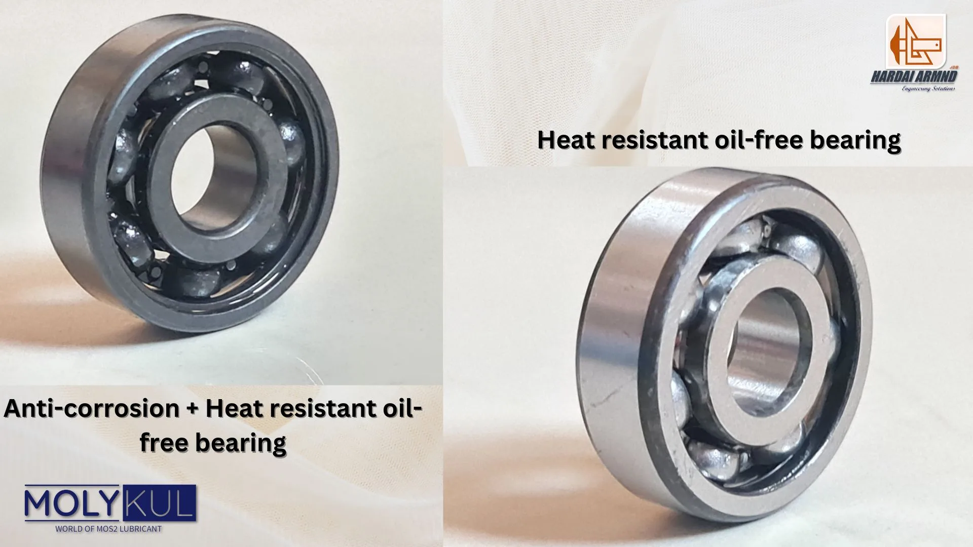 MoS2 Oil-Free Wheel Bearing : Heavy Duty Use