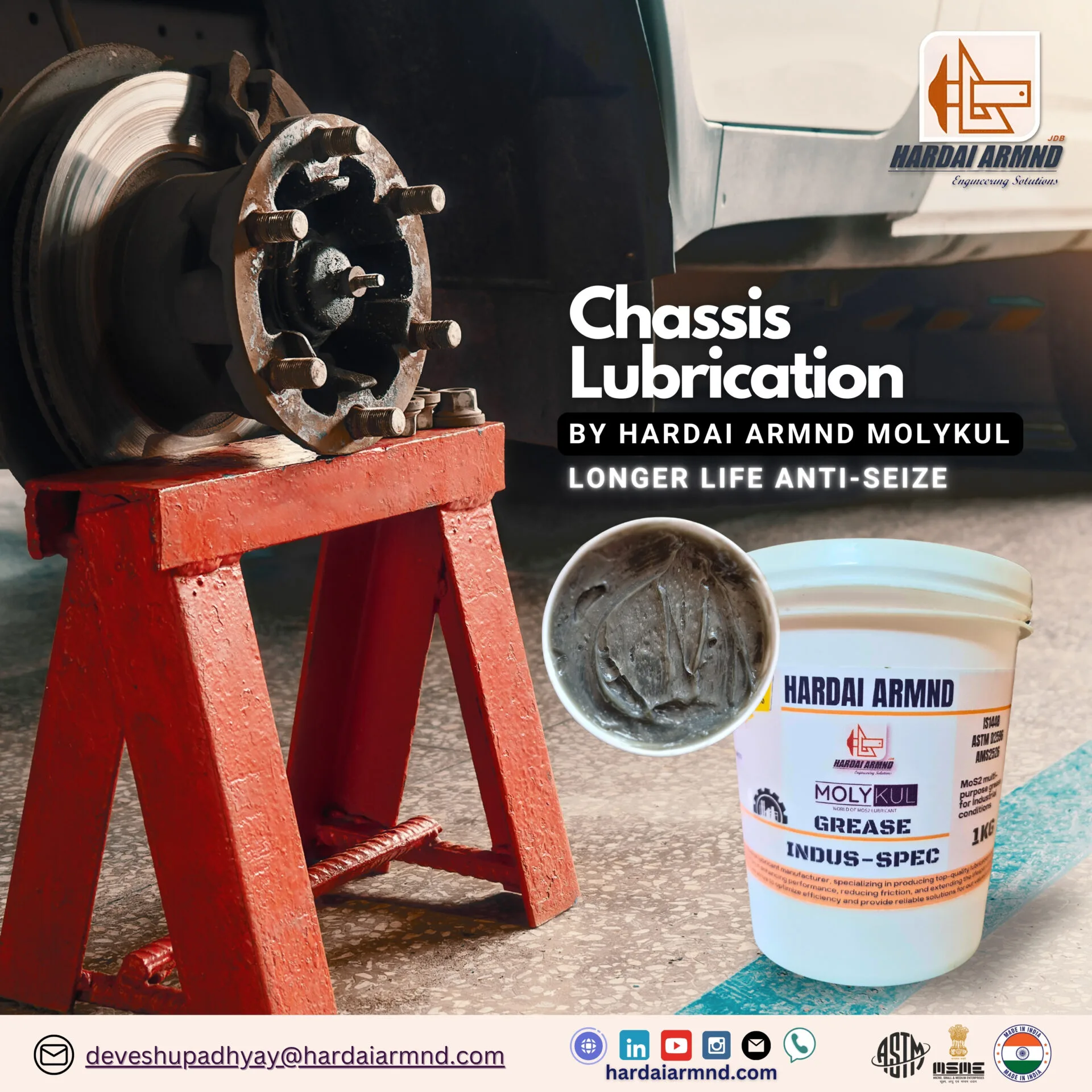 Moly Chassis Grease | Heavy Duty Suspension Lube